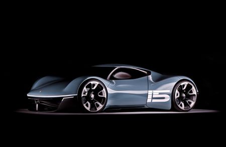 El Porsche Vision 916 pretendía ser un eléctrico de alto rendimiento ...