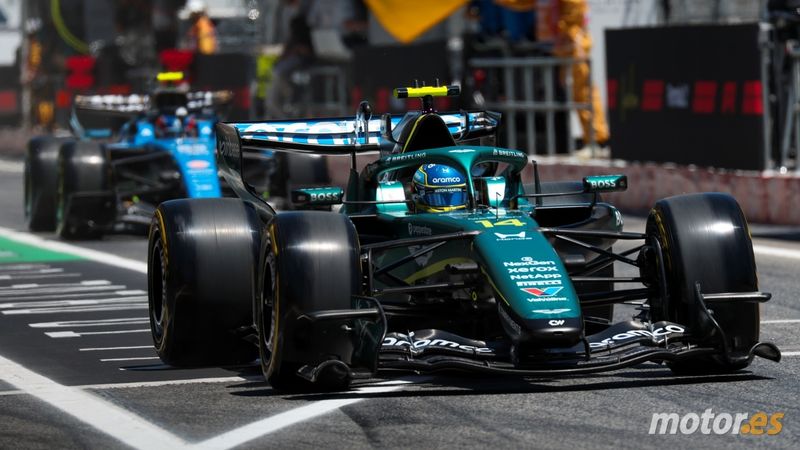 Alonso se hunde en casa; el Aston Martin pierde la vida en cada sector ...